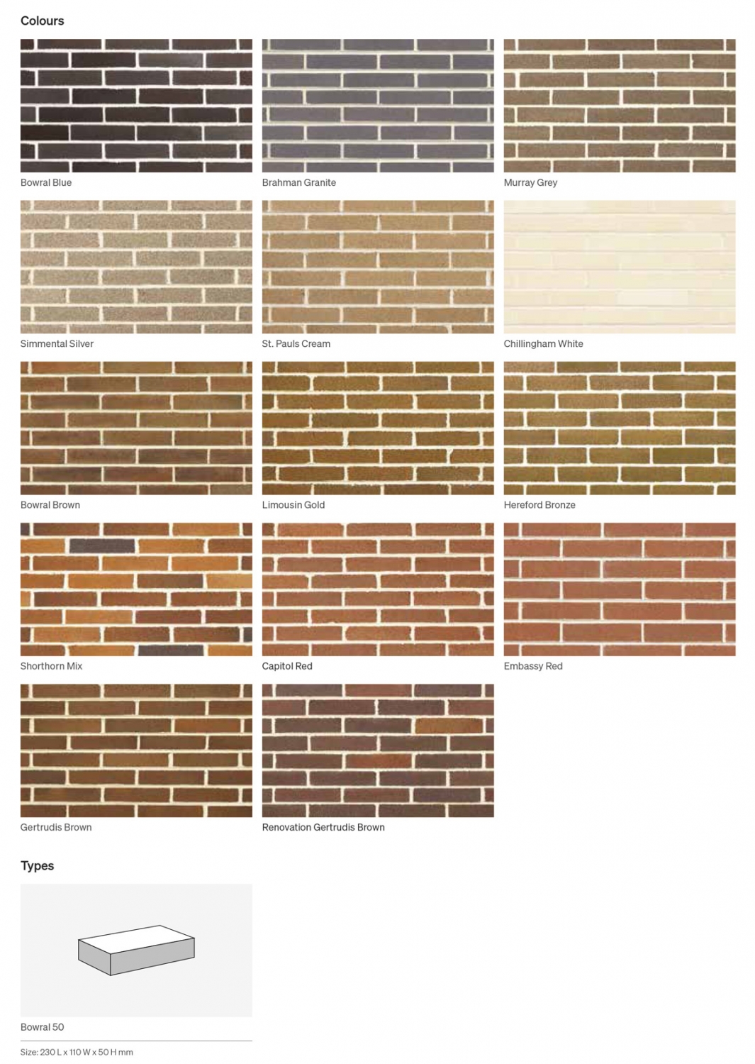 Bowral 50 - Central West Bricks